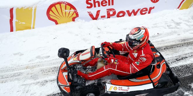 Watch ice man Kimi Räikkönen ice karting – Automotive Blog